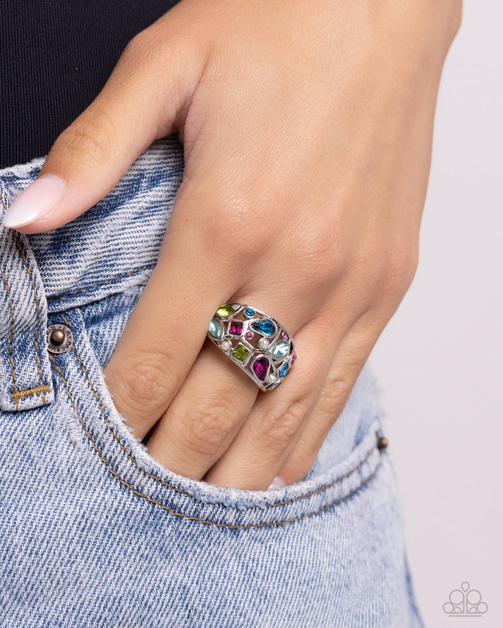Abstract Accuracy - pink - Paparazzi ring – JewelryBlingThing