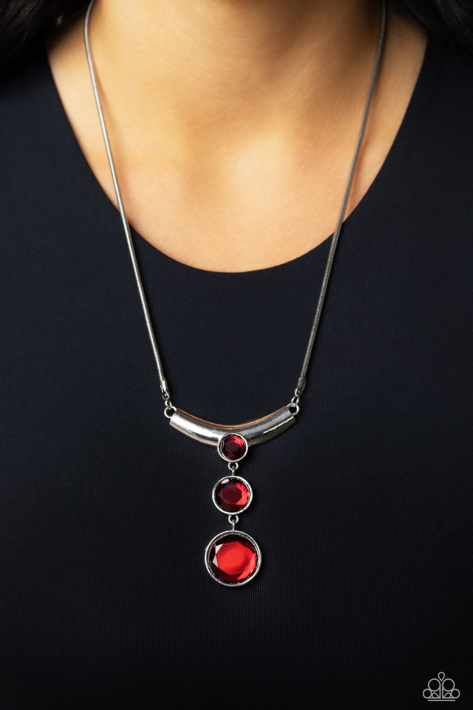 Alluring Andante - red - Paparazzi necklace – JewelryBlingThing