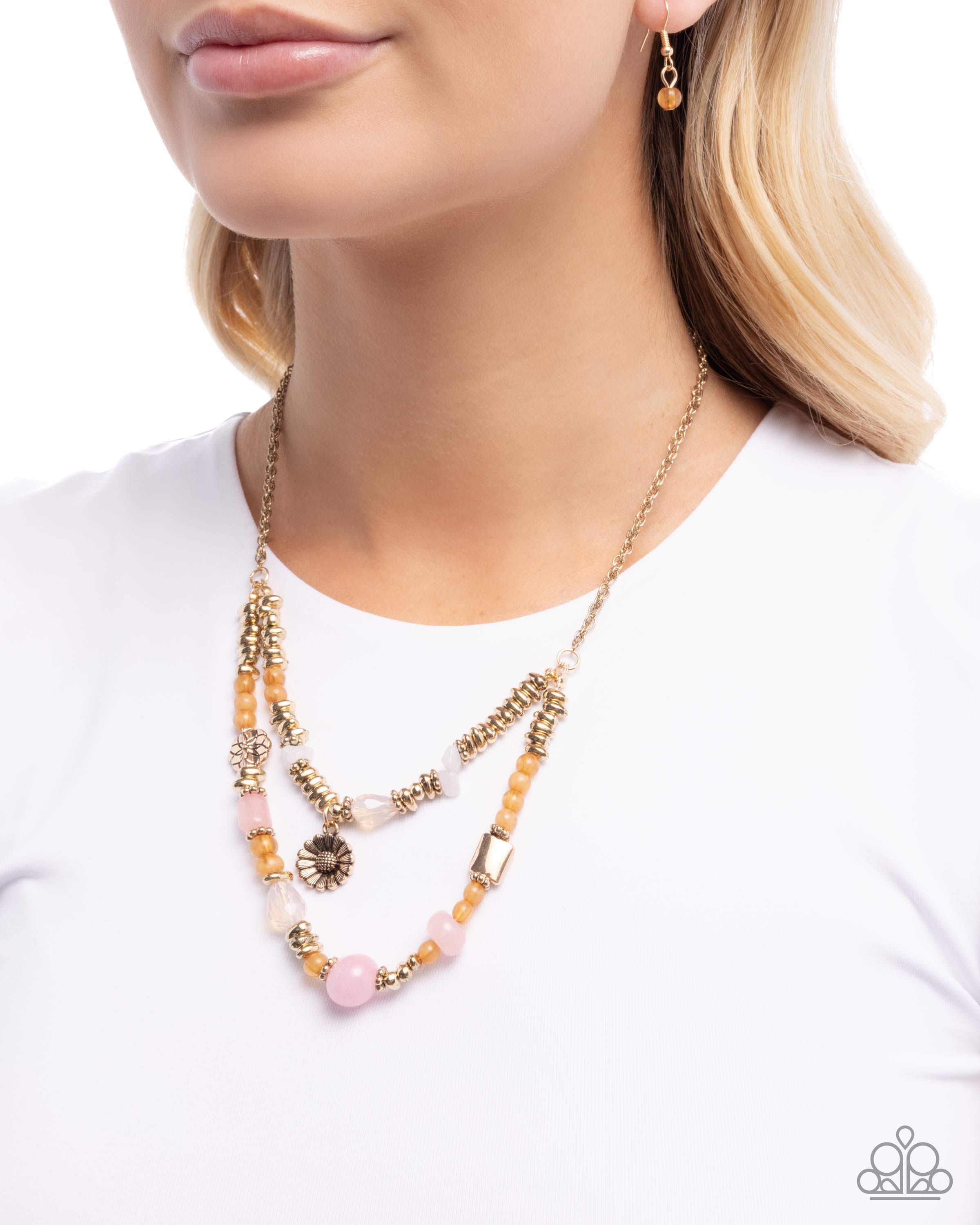 Blooming Barricade - pink - Paparazzi necklace – JewelryBlingThing