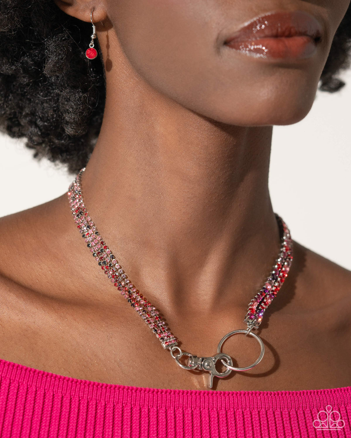 Chic Connection - red - Paparazzi necklace – JewelryBlingThing