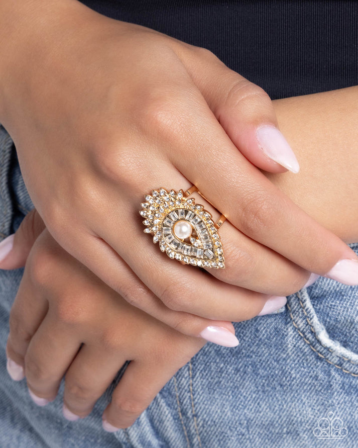Consistent Charm - gold - Paparazzi ring – JewelryBlingThing