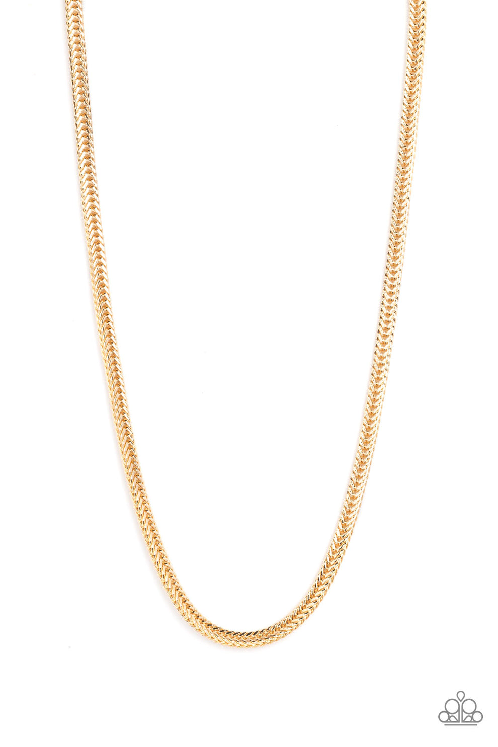 Downtown Defender - gold - Paparazzi MENS necklace – JewelryBlingThing