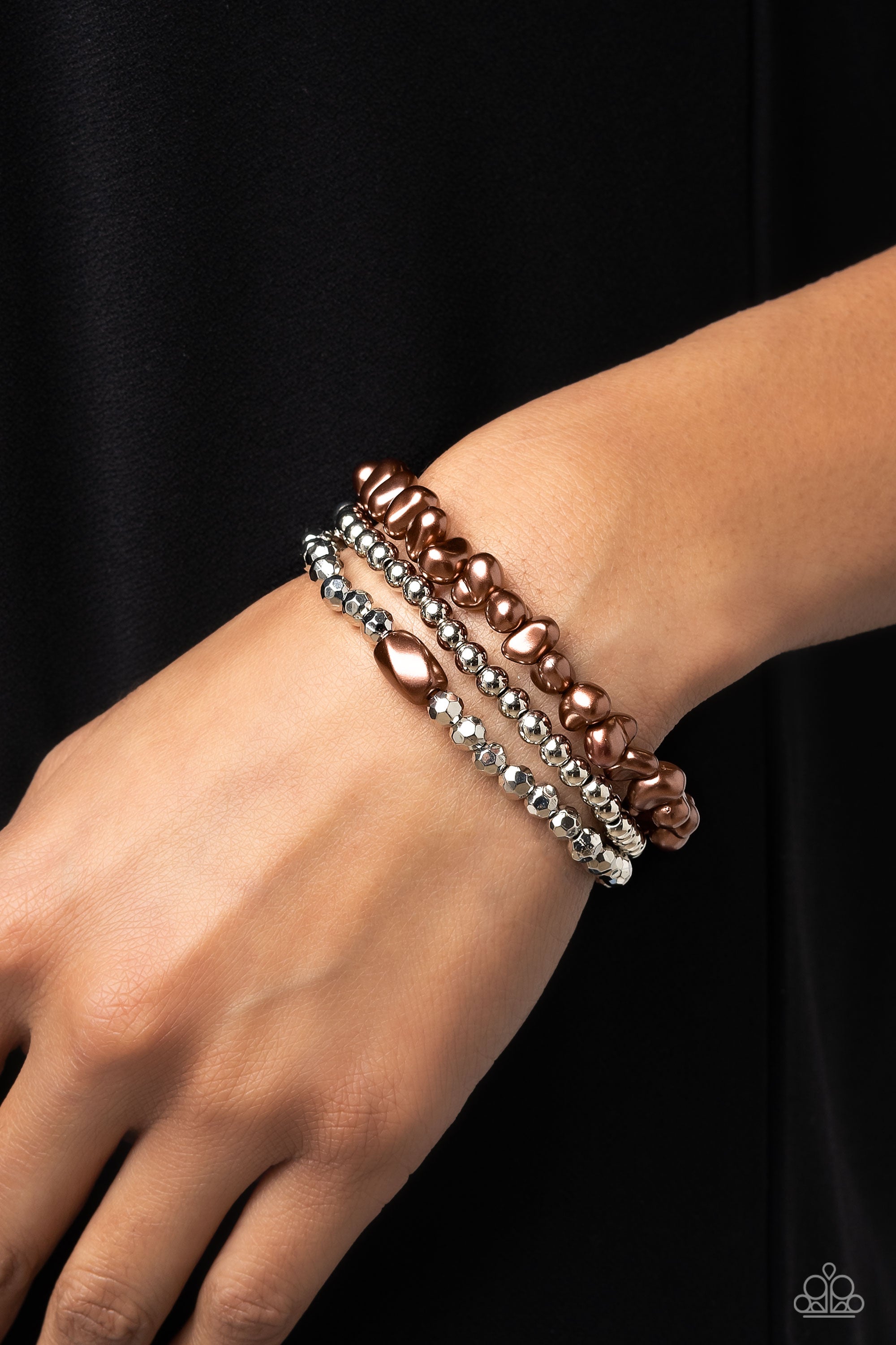 Effulgent Exchange - brown - Paparazzi bracelet – JewelryBlingThing