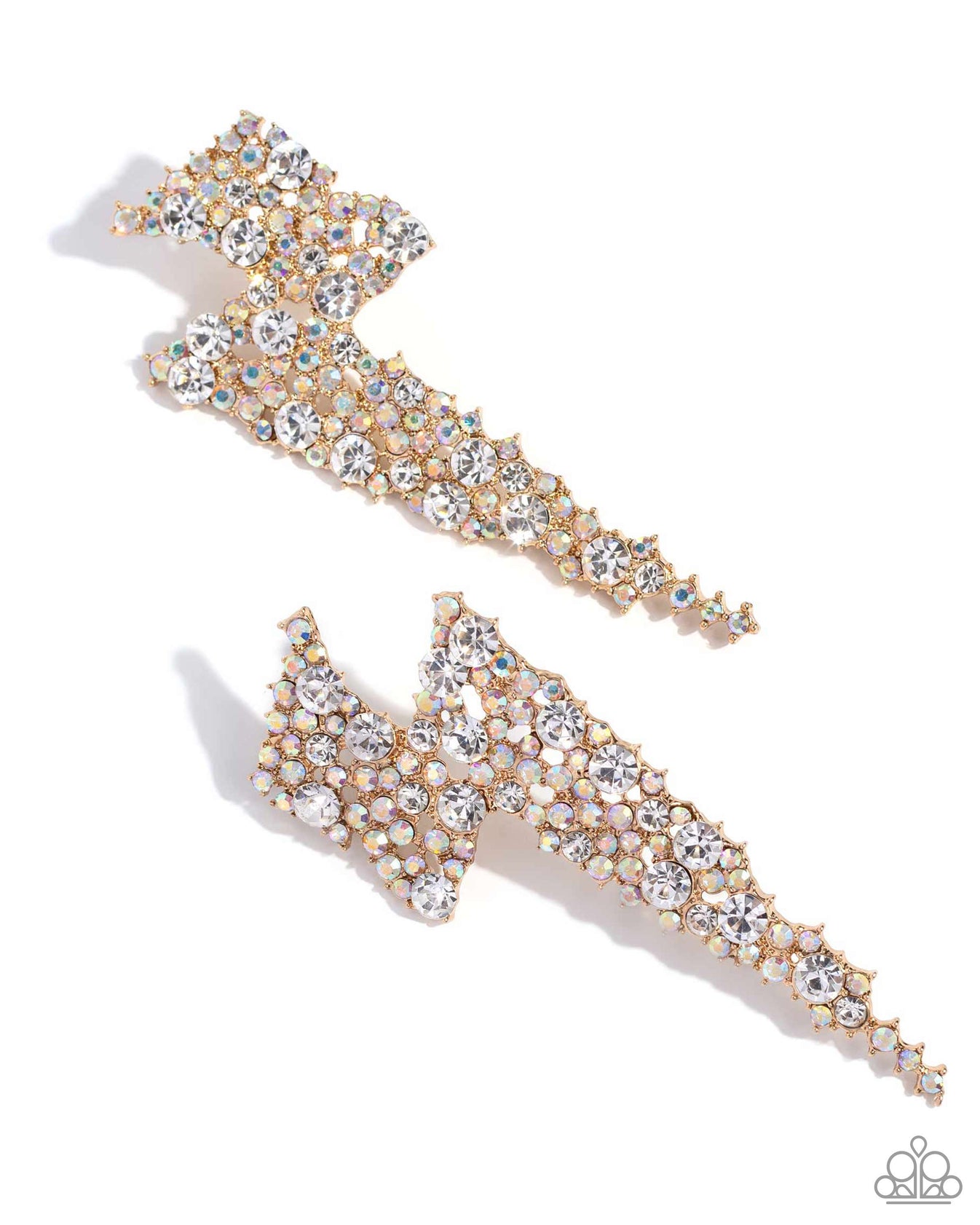 Electric Effulgence - gold - Paparazzi earrings – JewelryBlingThing