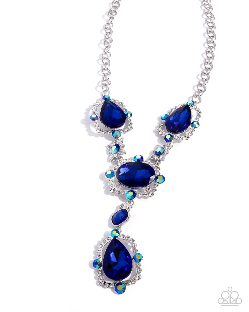 Fancy Formula - blue - Paparazzi necklace – JewelryBlingThing