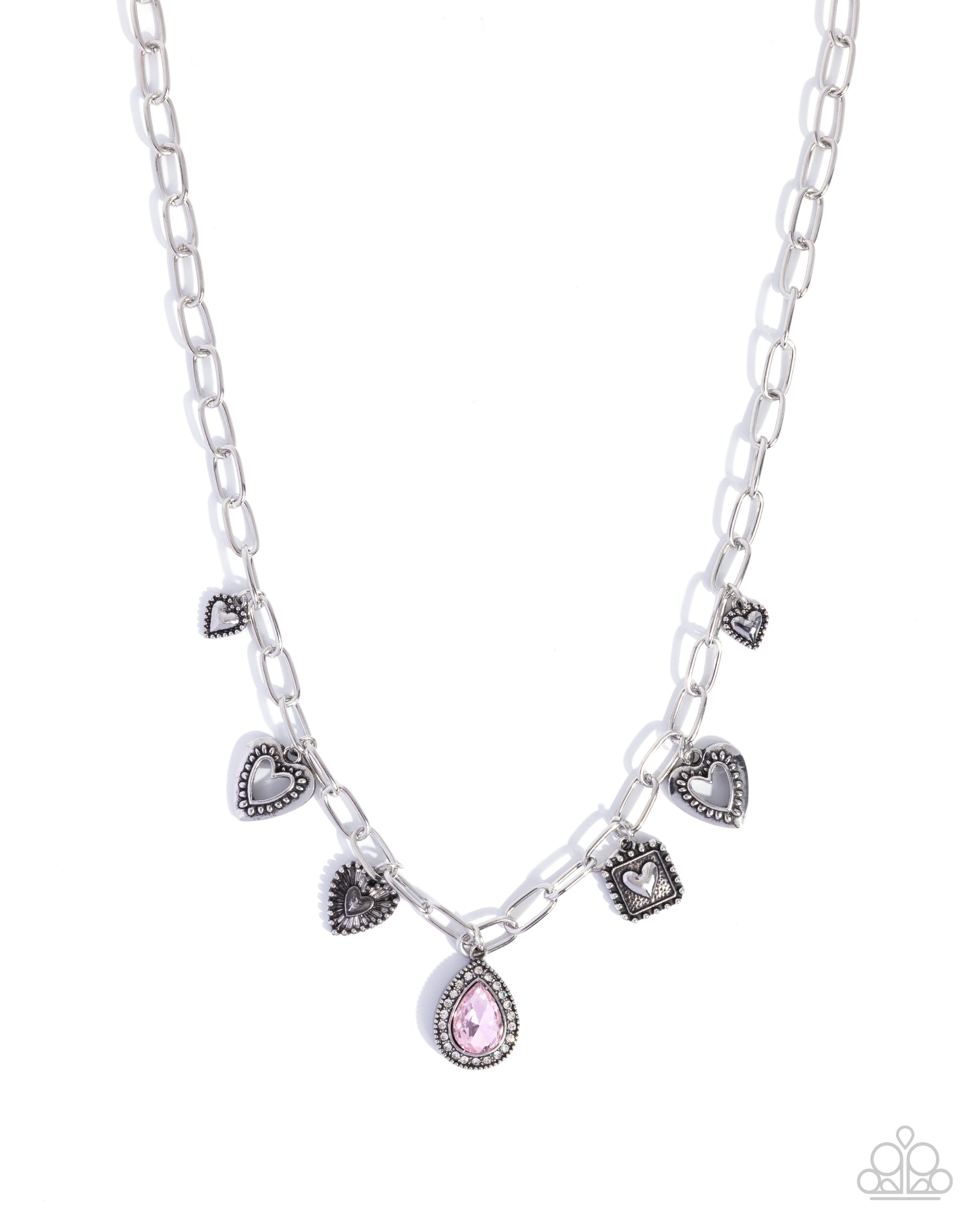 Flirtatious Framing - pink - Paparazzi necklace – JewelryBlingThing