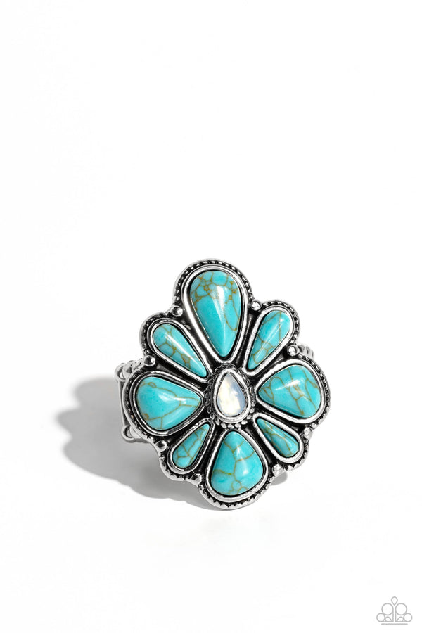 Floral Folklore - blue - Paparazzi ring – JewelryBlingThing