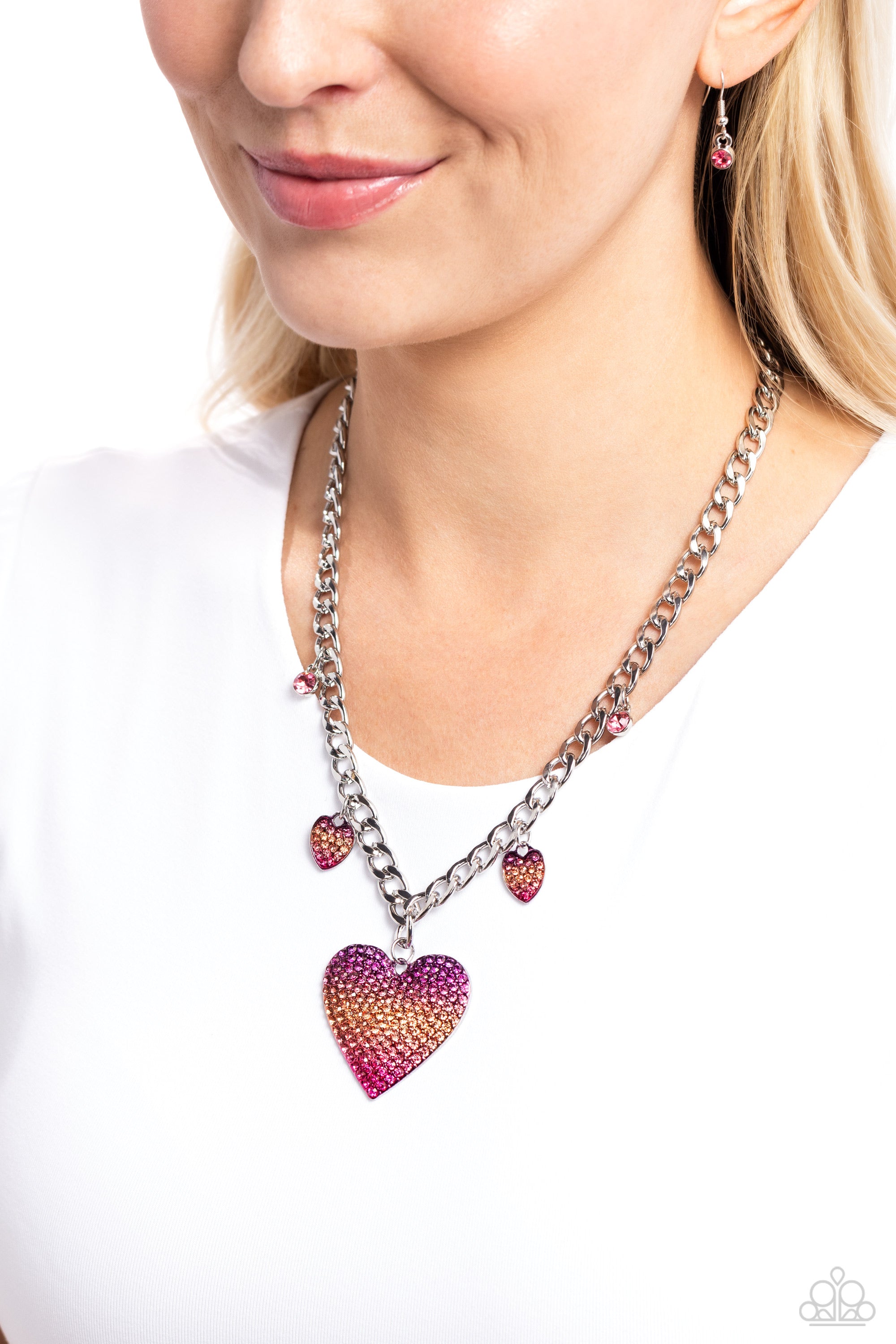 For the Most HEART - pink - Paparazzi necklace – JewelryBlingThing