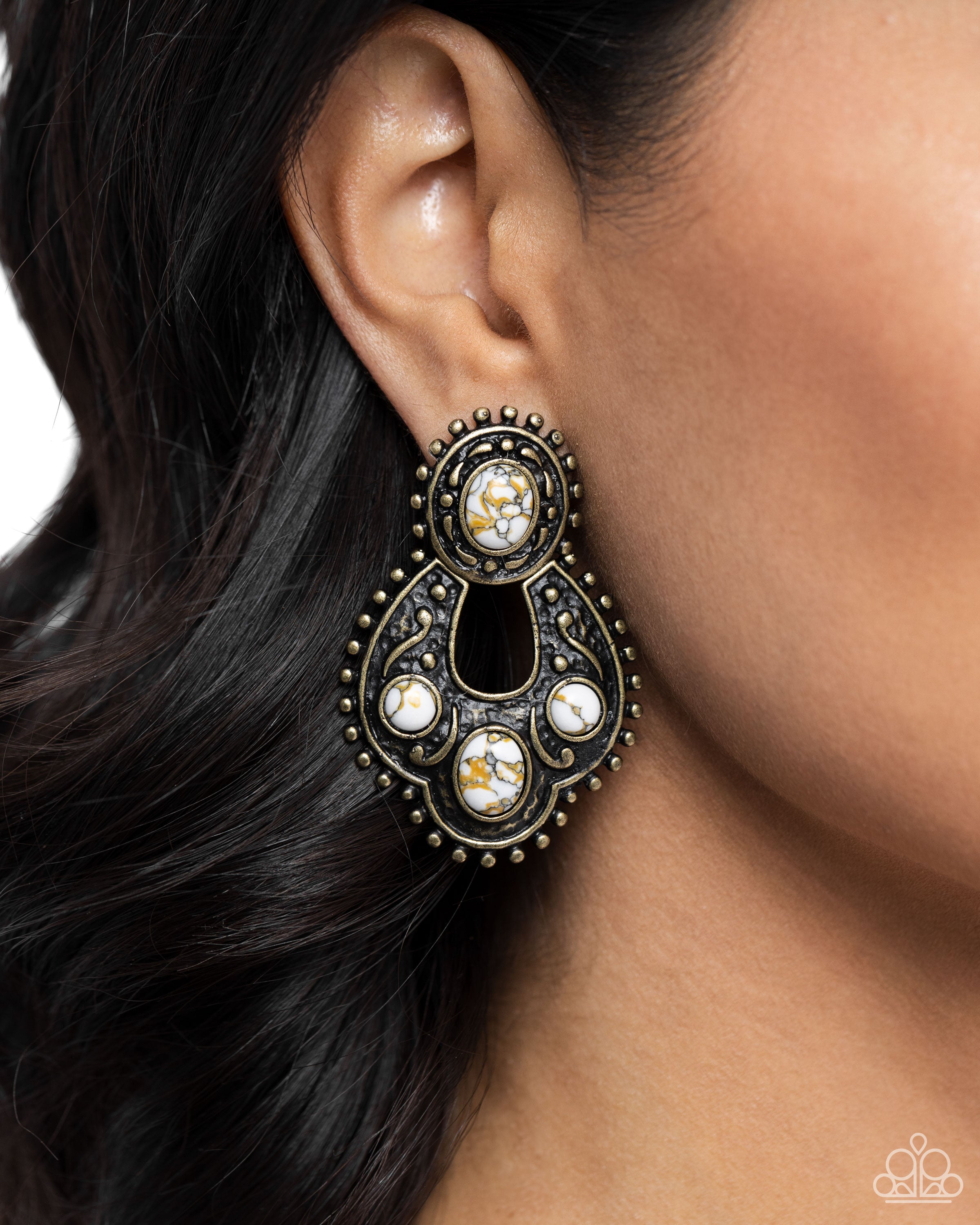 Handcrafted Horseshoe - brass - Paparazzi earrings – JewelryBlingThing