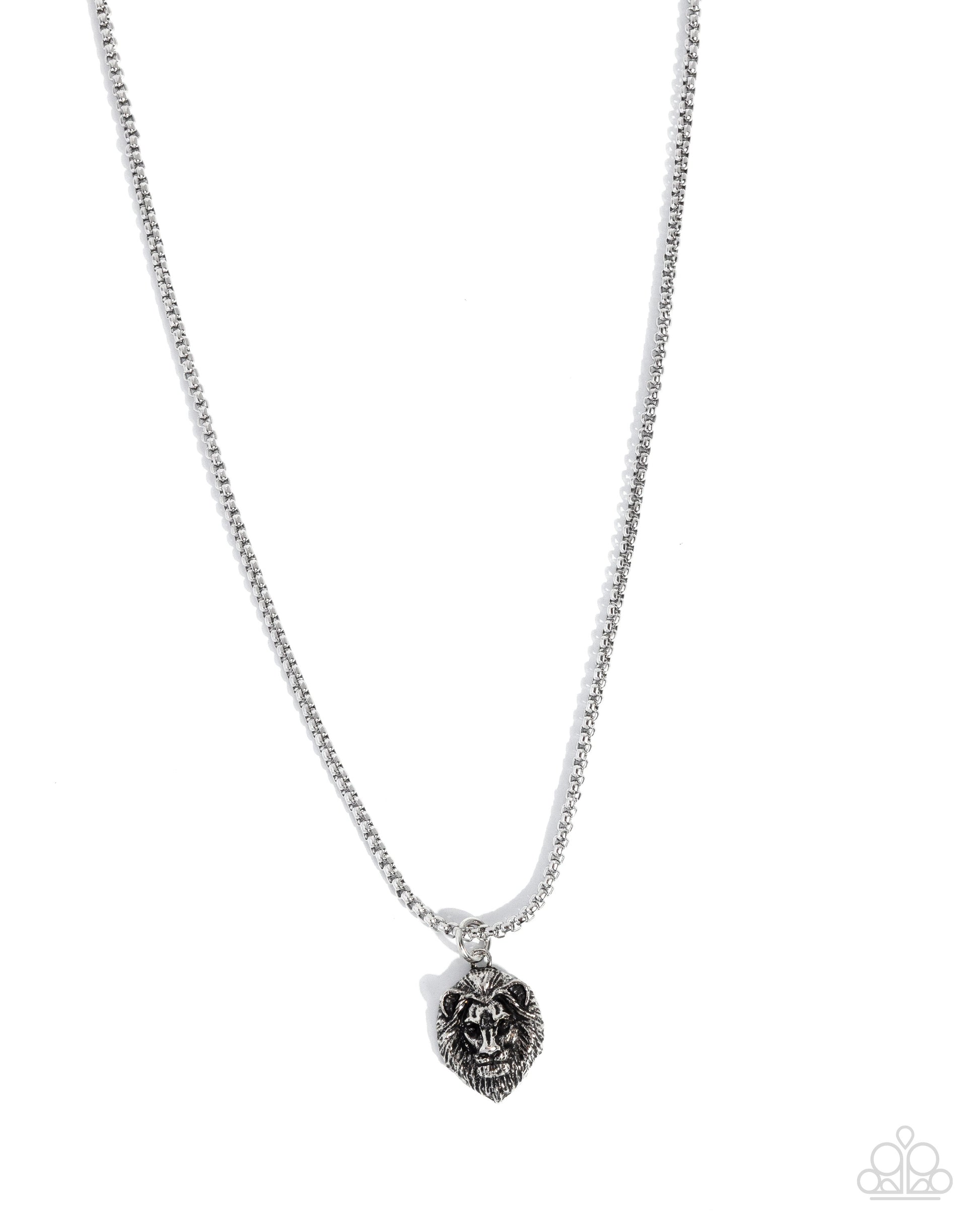 MANE Character - silver - Paparazzi MENS necklace – JewelryBlingThing