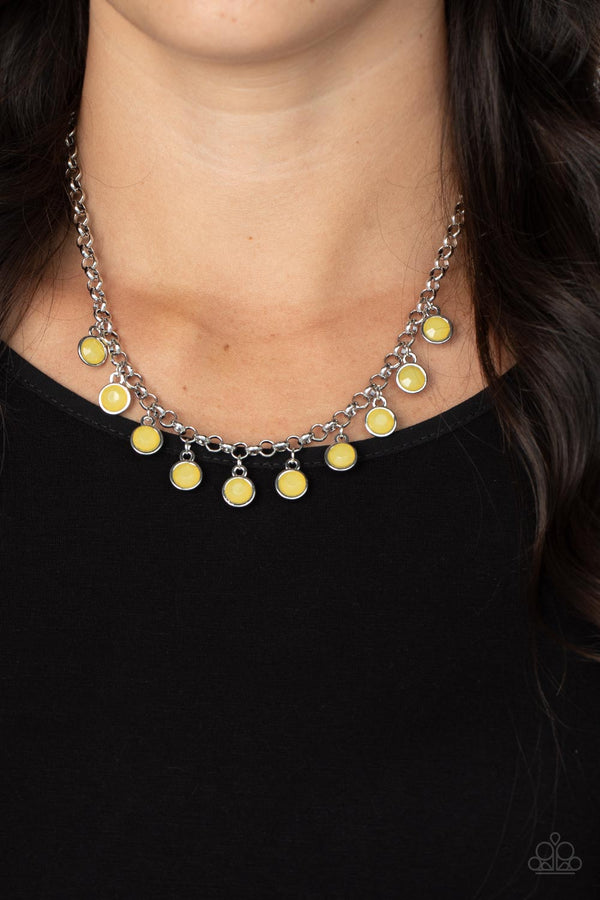 Moonbeam Magic - yellow - Paparazzi necklace – JewelryBlingThing