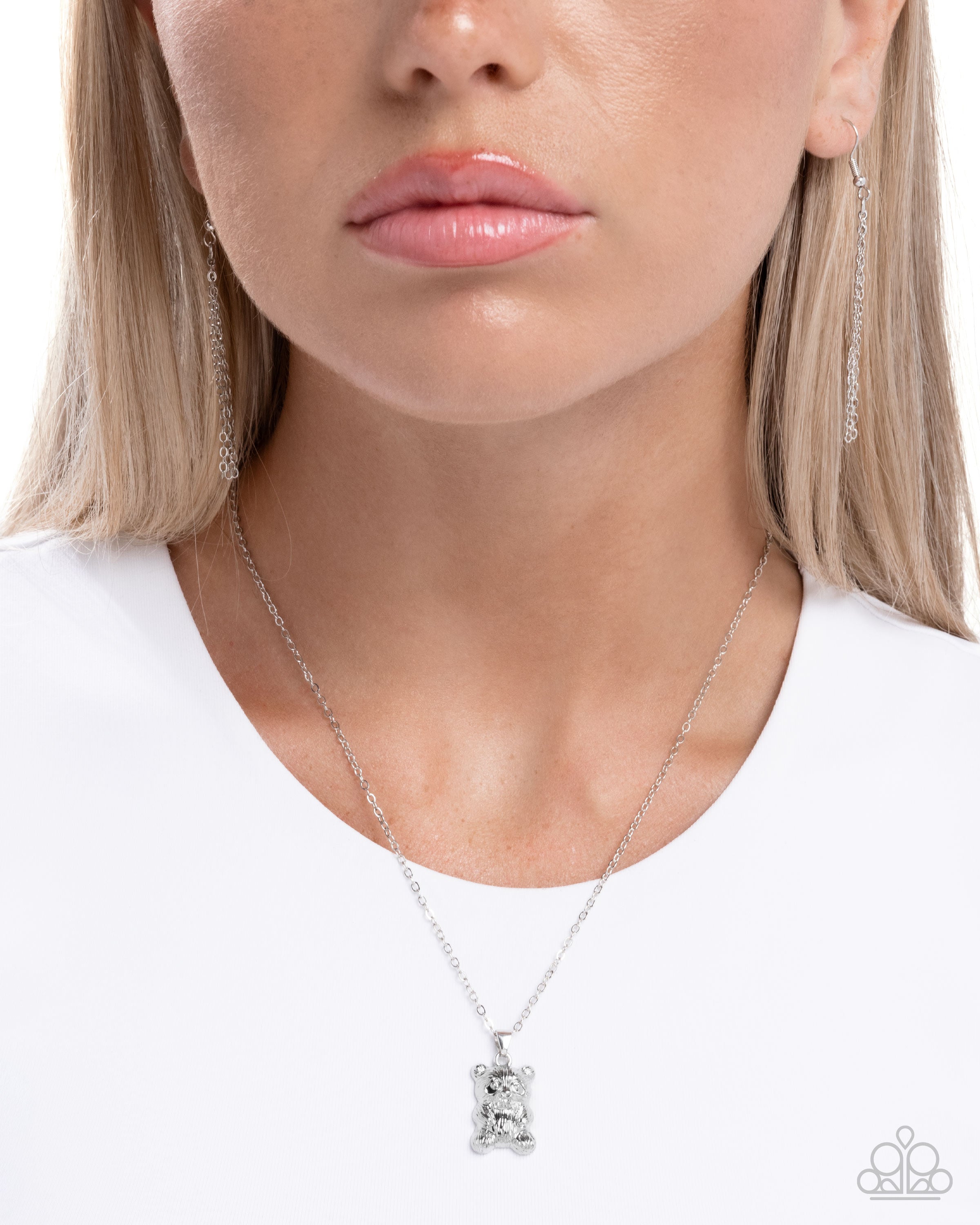 Panda Perfection - silver - Paparazzi necklace – JewelryBlingThing