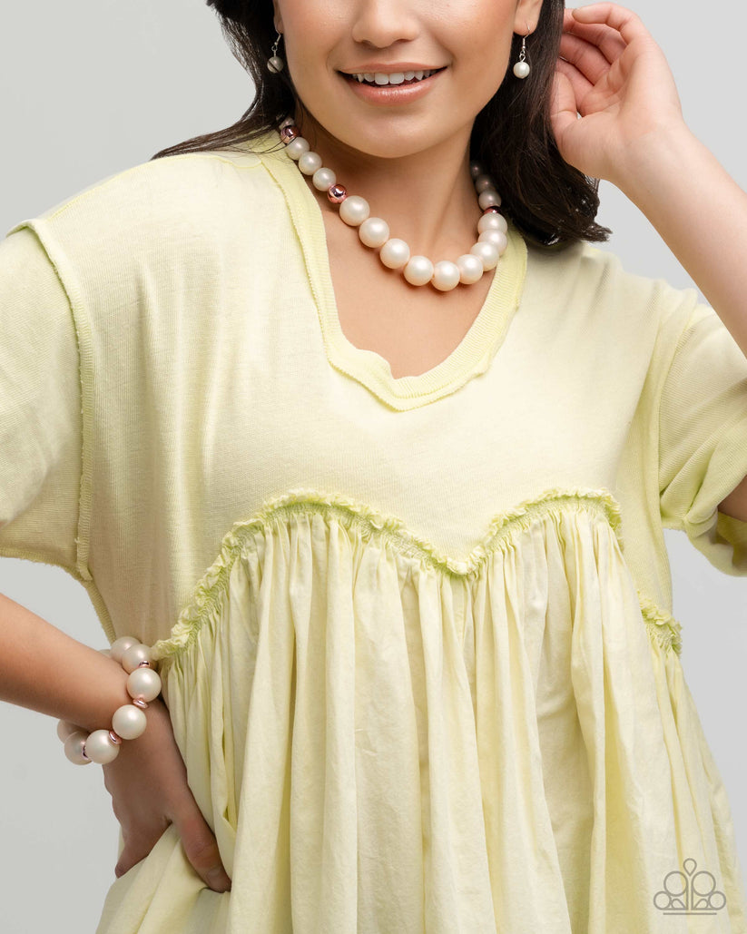 Pearl Platoon - pink - Paparazzi complete set – JewelryBlingThing