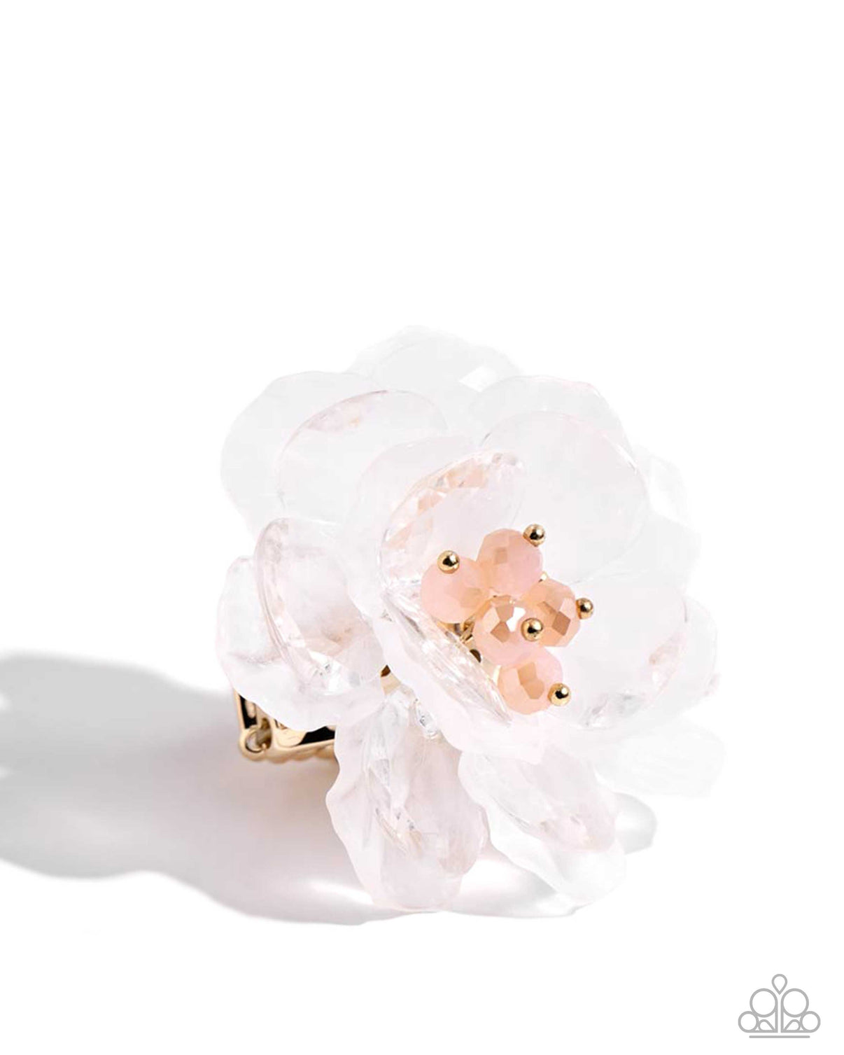 Petal Privilege - white - Paparazzi ring – JewelryBlingThing