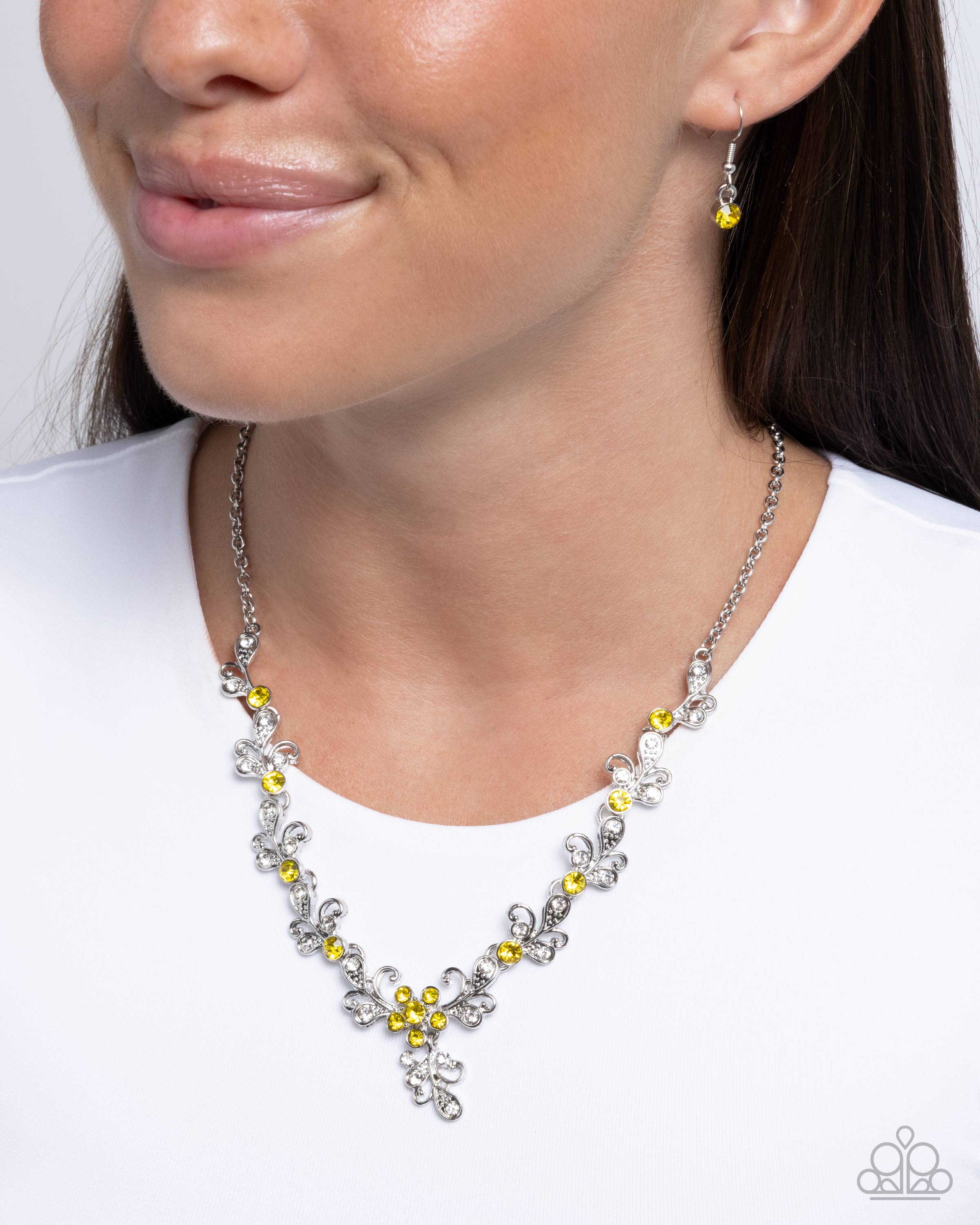 Refreshing Refinement - yellow - Paparazzi necklace – JewelryBlingThing