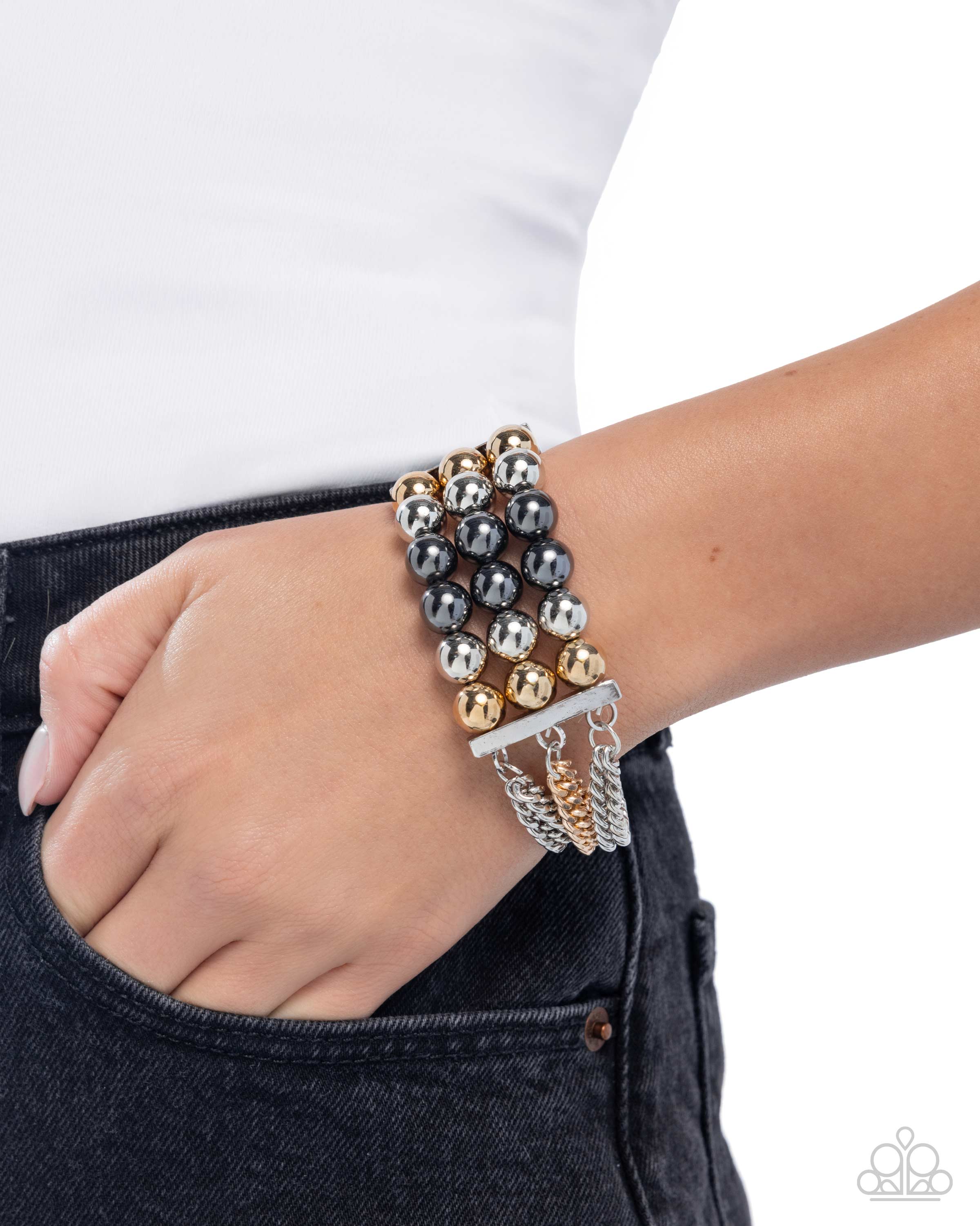 Sarcastic Stack - multi - Paparazzi bracelet – JewelryBlingThing