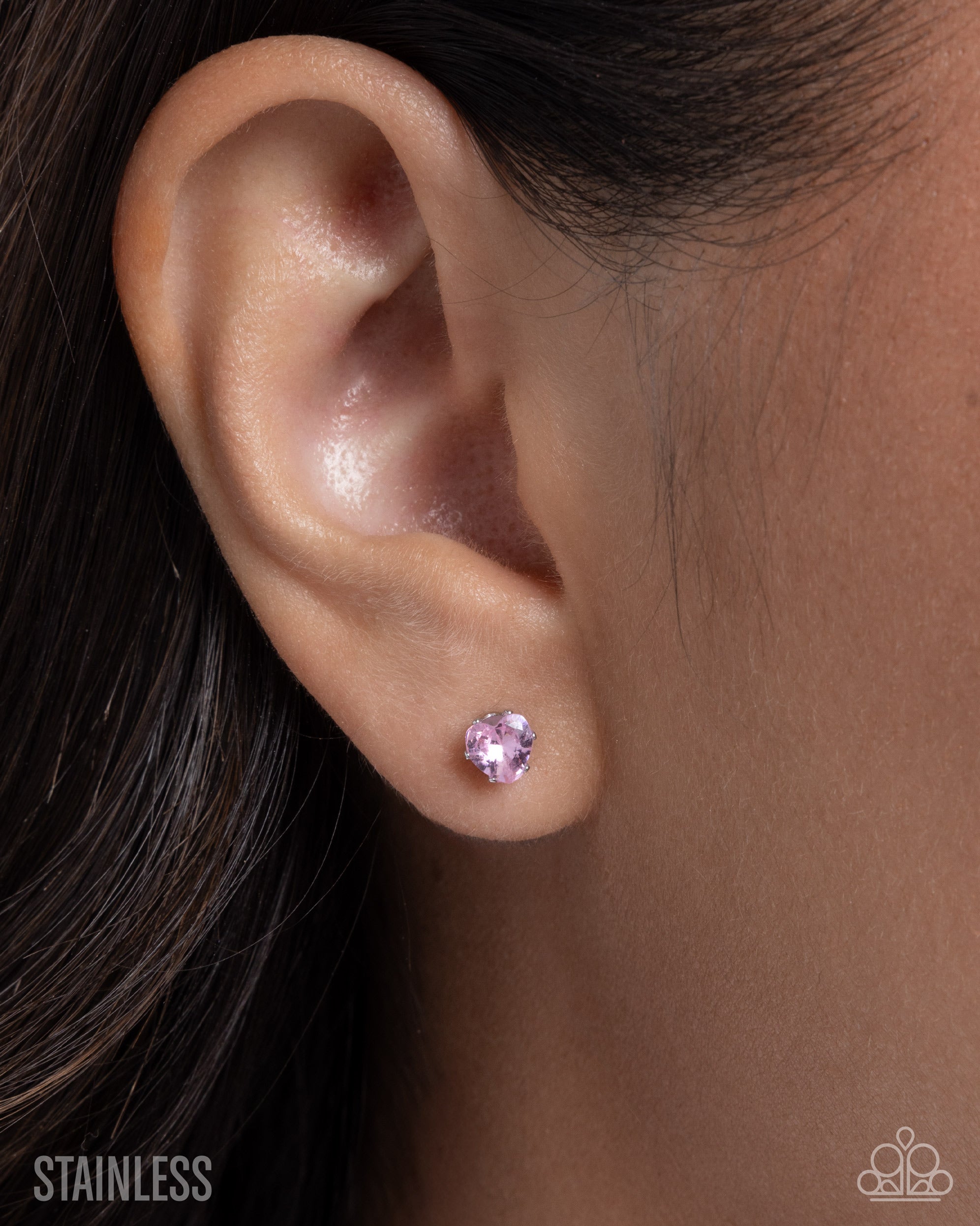 Simple Sweetheart - pink - Paparazzi earrings – JewelryBlingThing