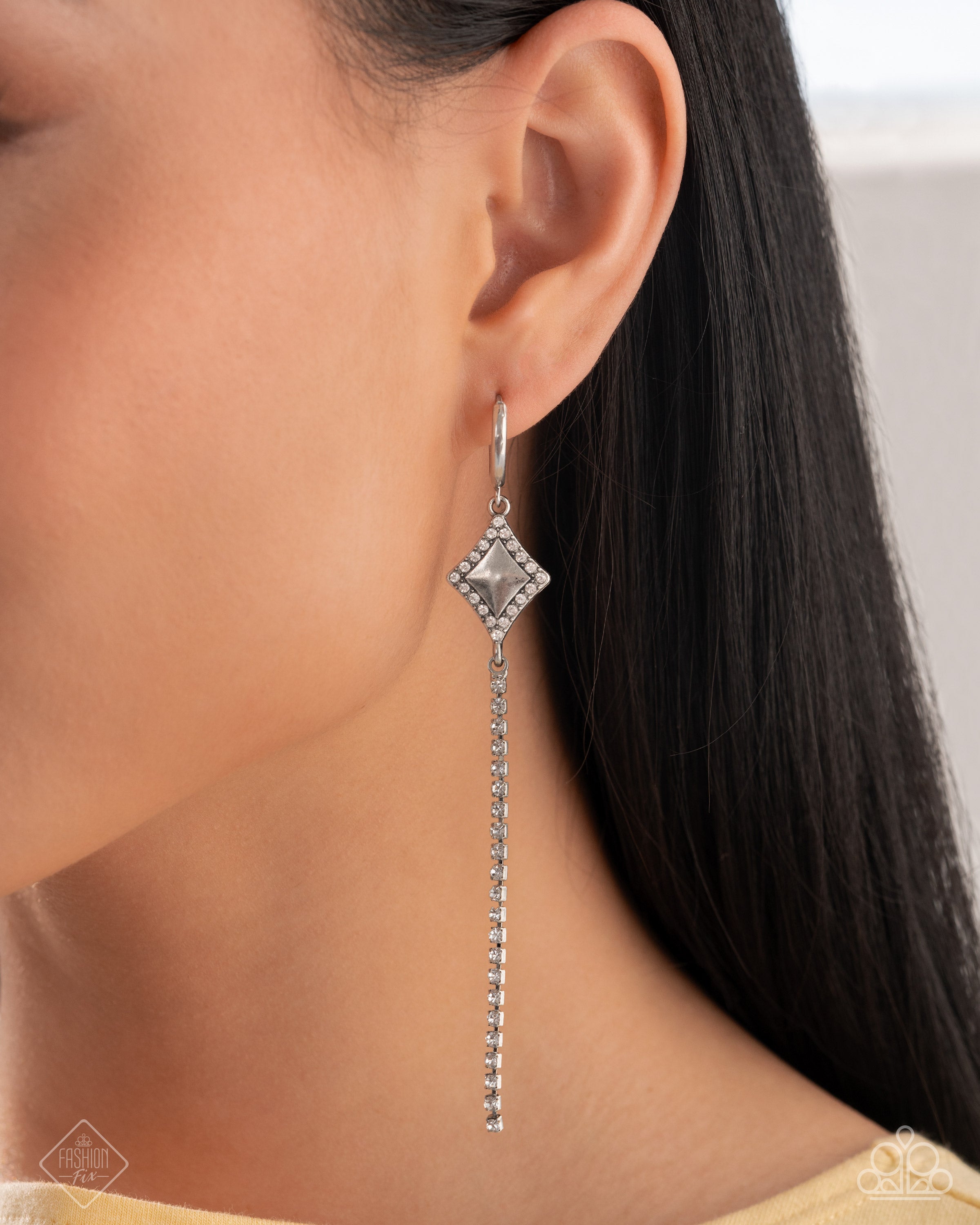 Soft-Hearted Sentiment - white - Paparazzi earrings – JewelryBlingThing