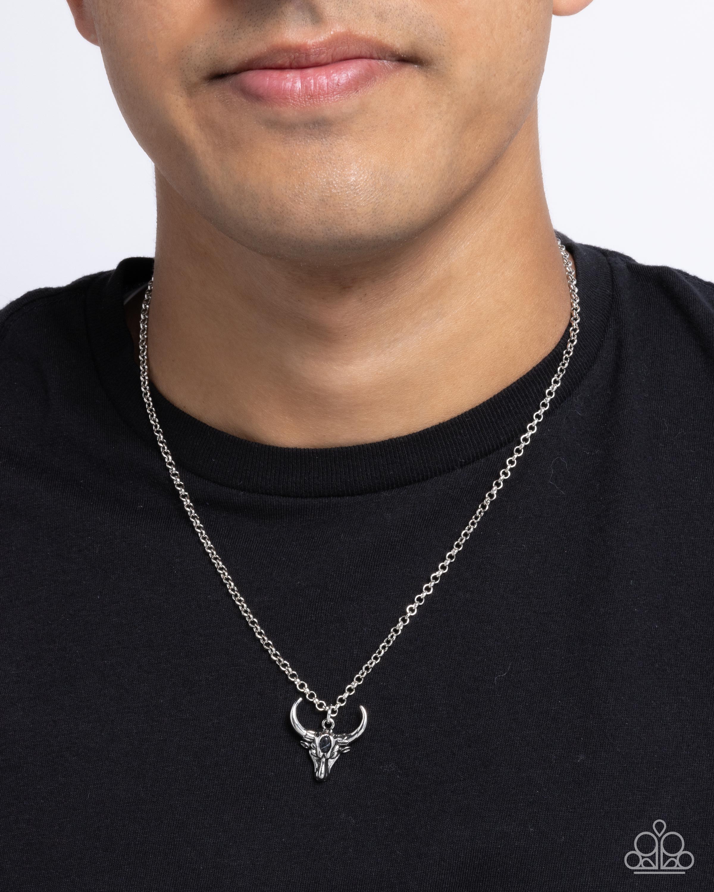 Speeding Up - black - Paparazzi MENS necklace – JewelryBlingThing