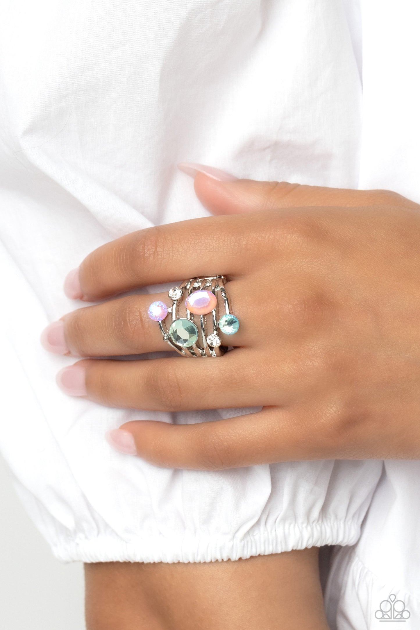 Timeless Trickle - blue - Paparazzi ring – JewelryBlingThing