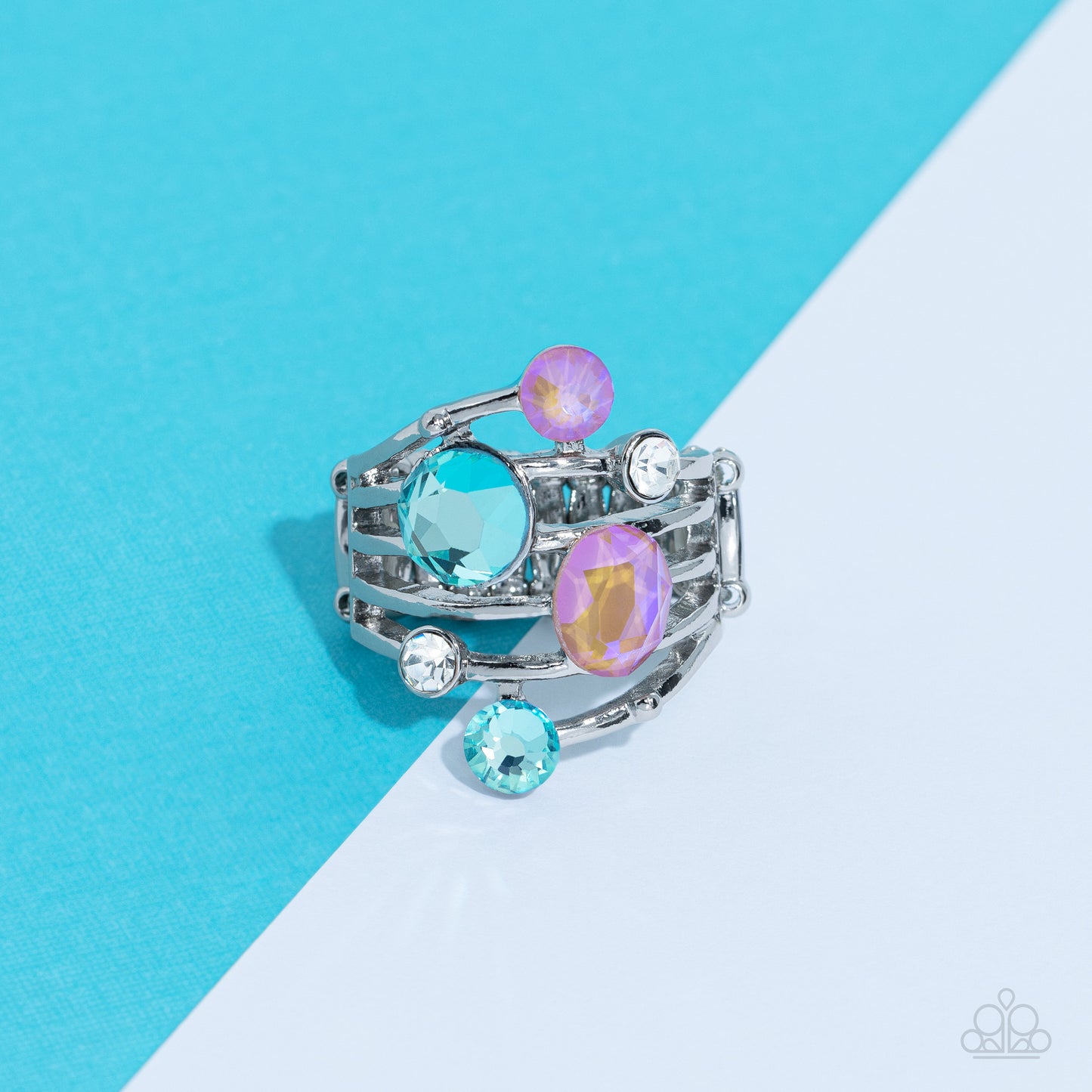 Timeless Trickle - blue - Paparazzi ring – JewelryBlingThing