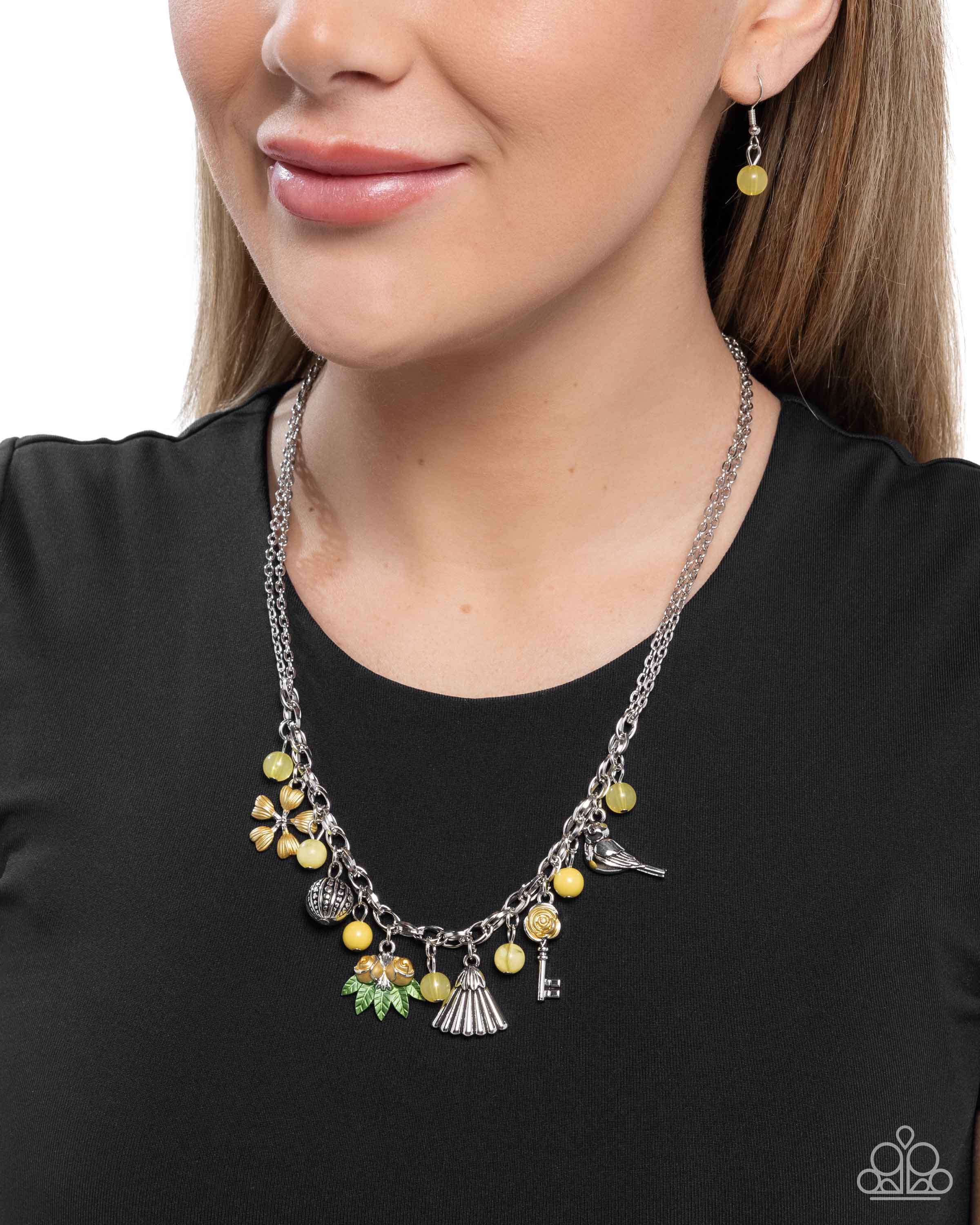 Wilderness Welcome - yellow - Paparazzi necklace – JewelryBlingThing