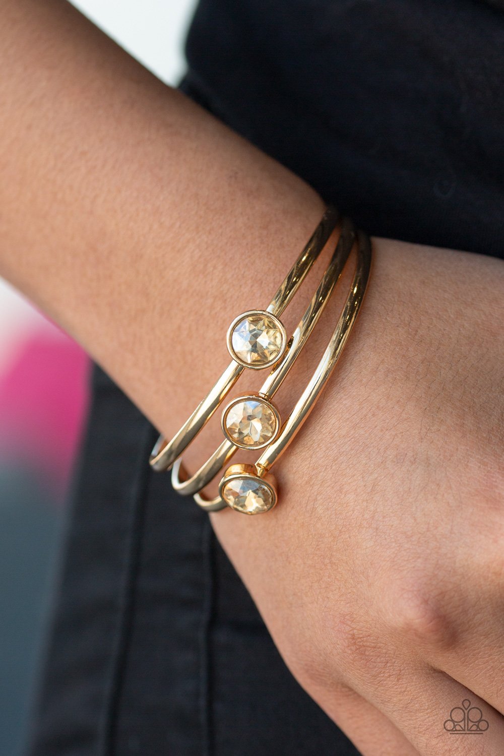 Be All You Can BEDAZZLE - gold - Paparazzi bracelet – JewelryBlingThing