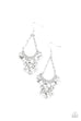 Bling Bouquets - white - Paparazzi earrings – JewelryBlingThing