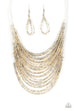Catwalk Queen - multi (gold) - Paparazzi necklace – JewelryBlingThing