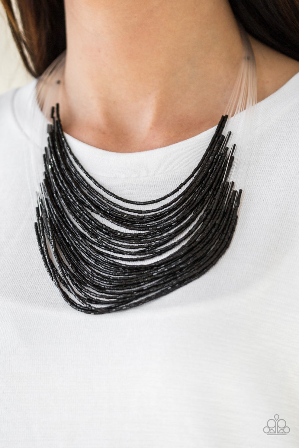 Catwalk Queen- black - Paparazzi necklace – JewelryBlingThing