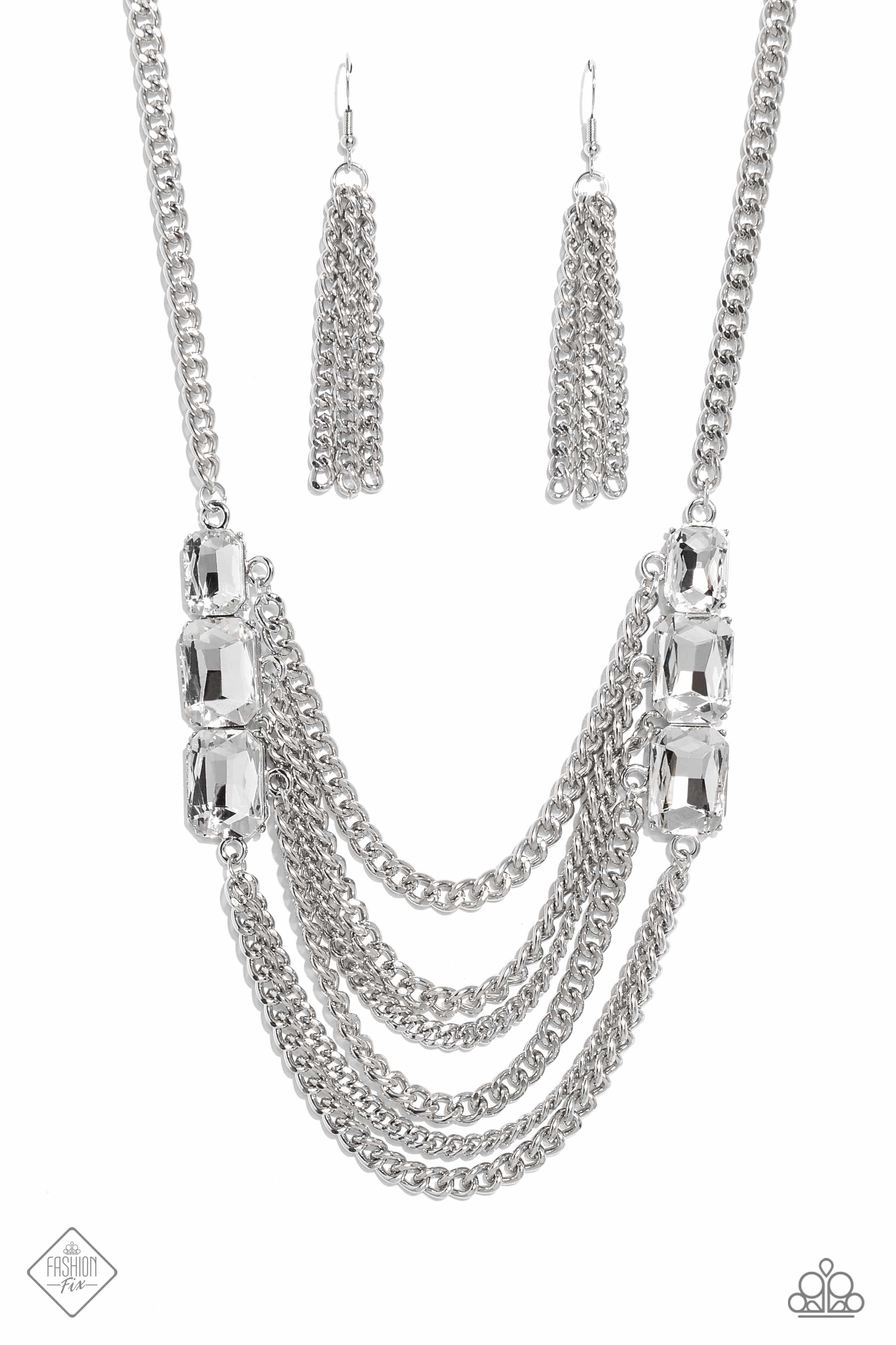 Come CHAIN or Shine - white - Paparazzi necklace – JewelryBlingThing
