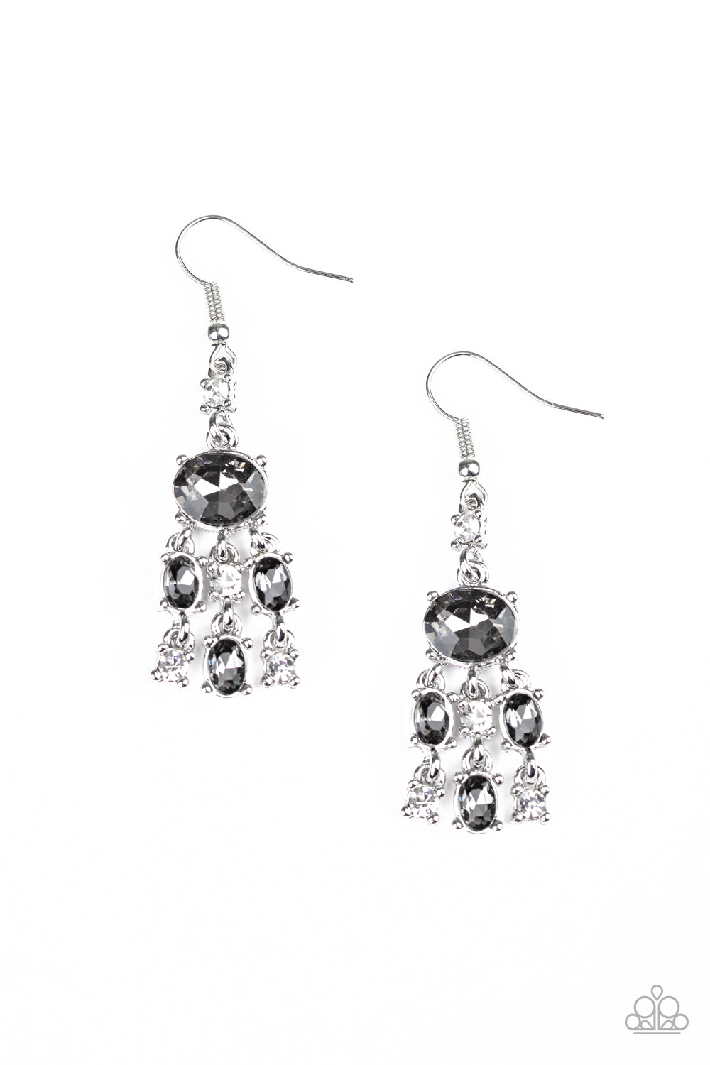 Demurely Divine - silver - Paparazzi earrings – JewelryBlingThing