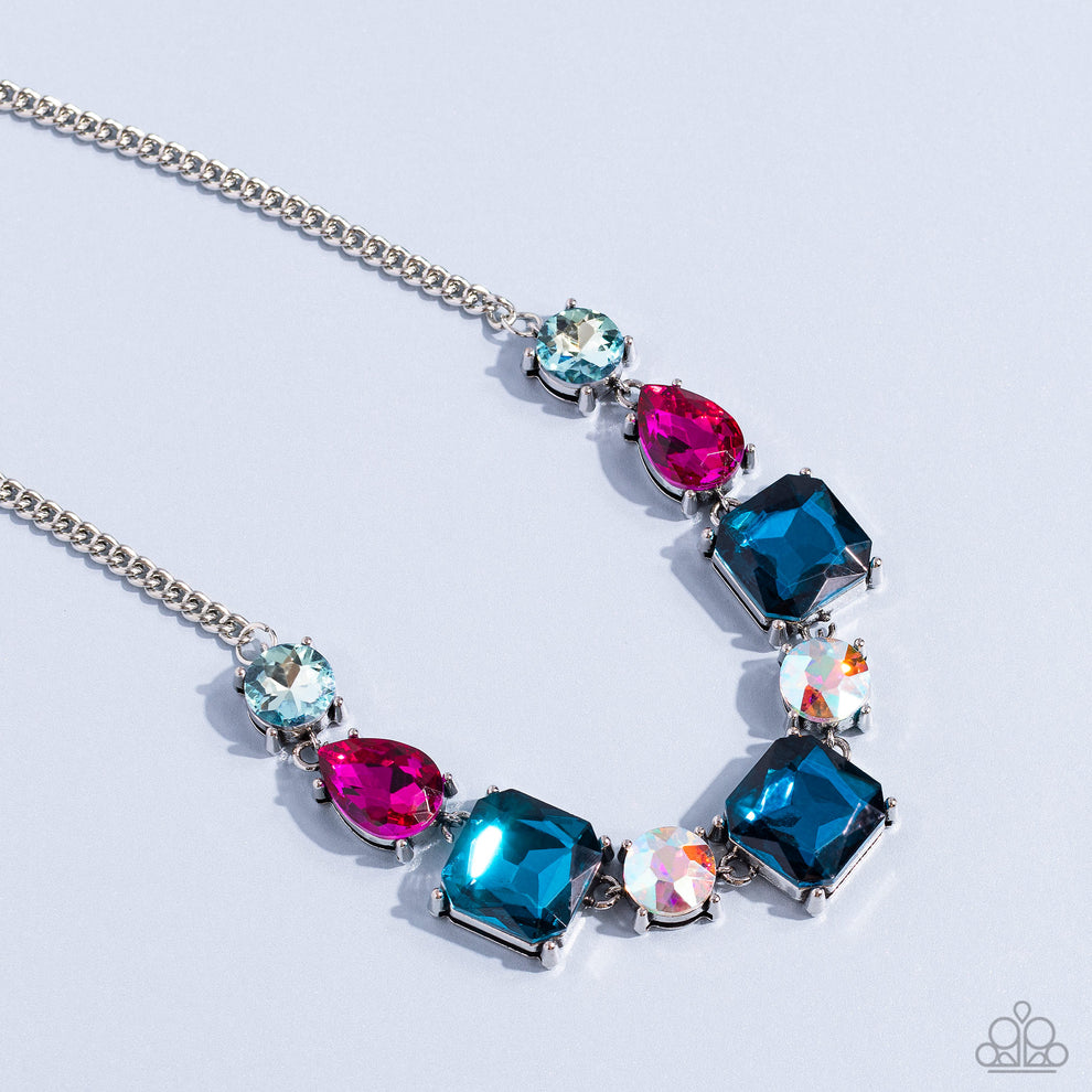 Elevated Edge - multi - Paparazzi necklace – JewelryBlingThing