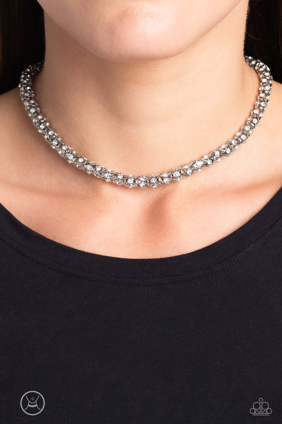 Eternal Effulgence - white - Paparazzi necklace – JewelryBlingThing