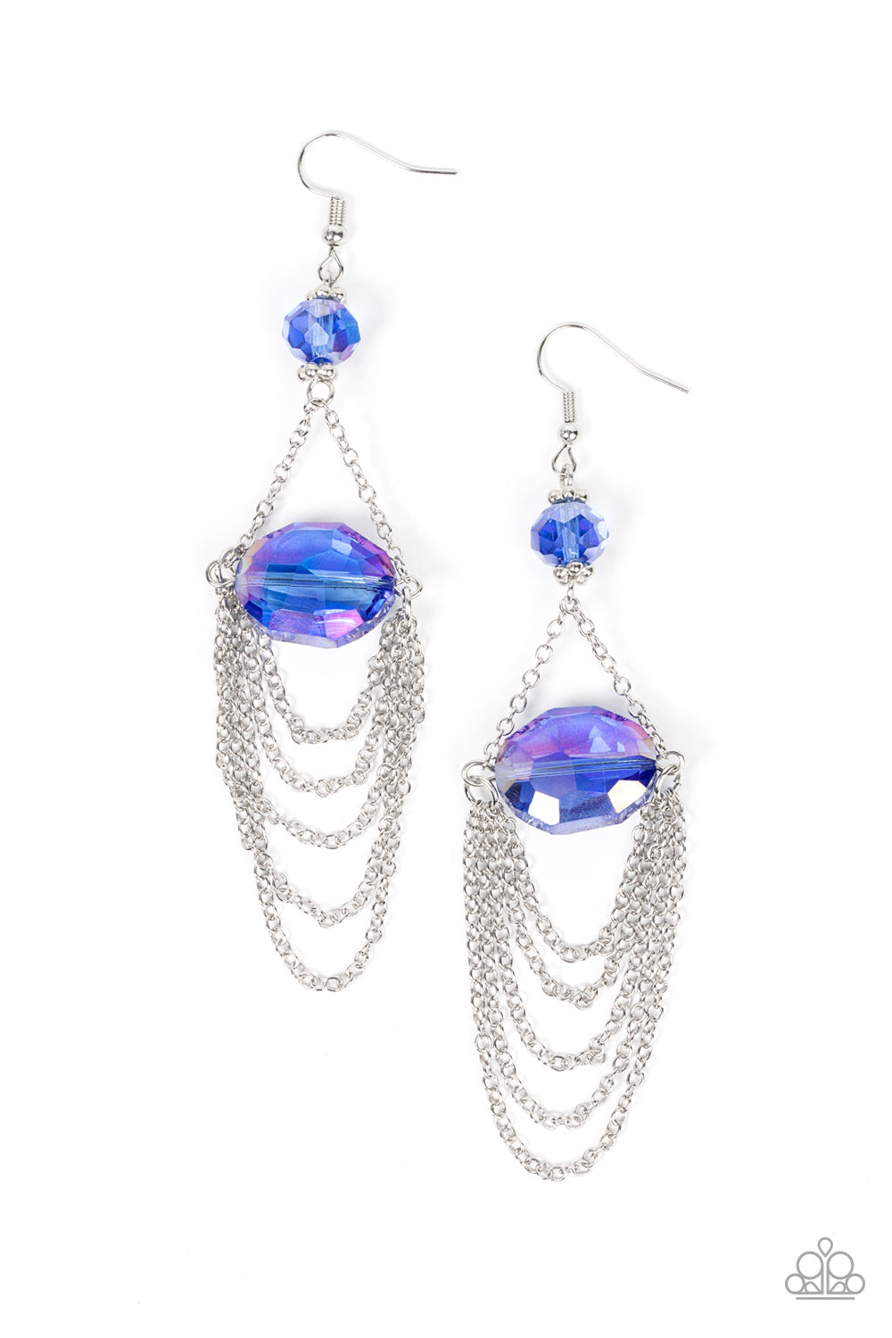 Ethereally Extravagant - blue - Paparazzi earrings – JewelryBlingThing