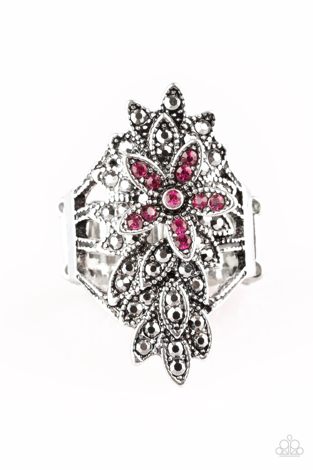 Formal Floral - pink - Paparazzi ring – JewelryBlingThing