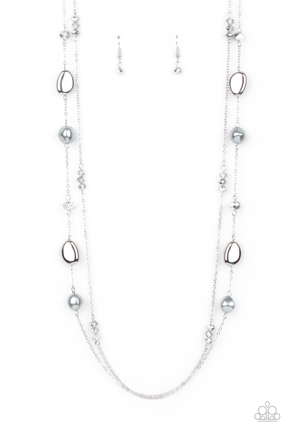 Gala Goals - silver - Paparazzi necklace – JewelryBlingThing