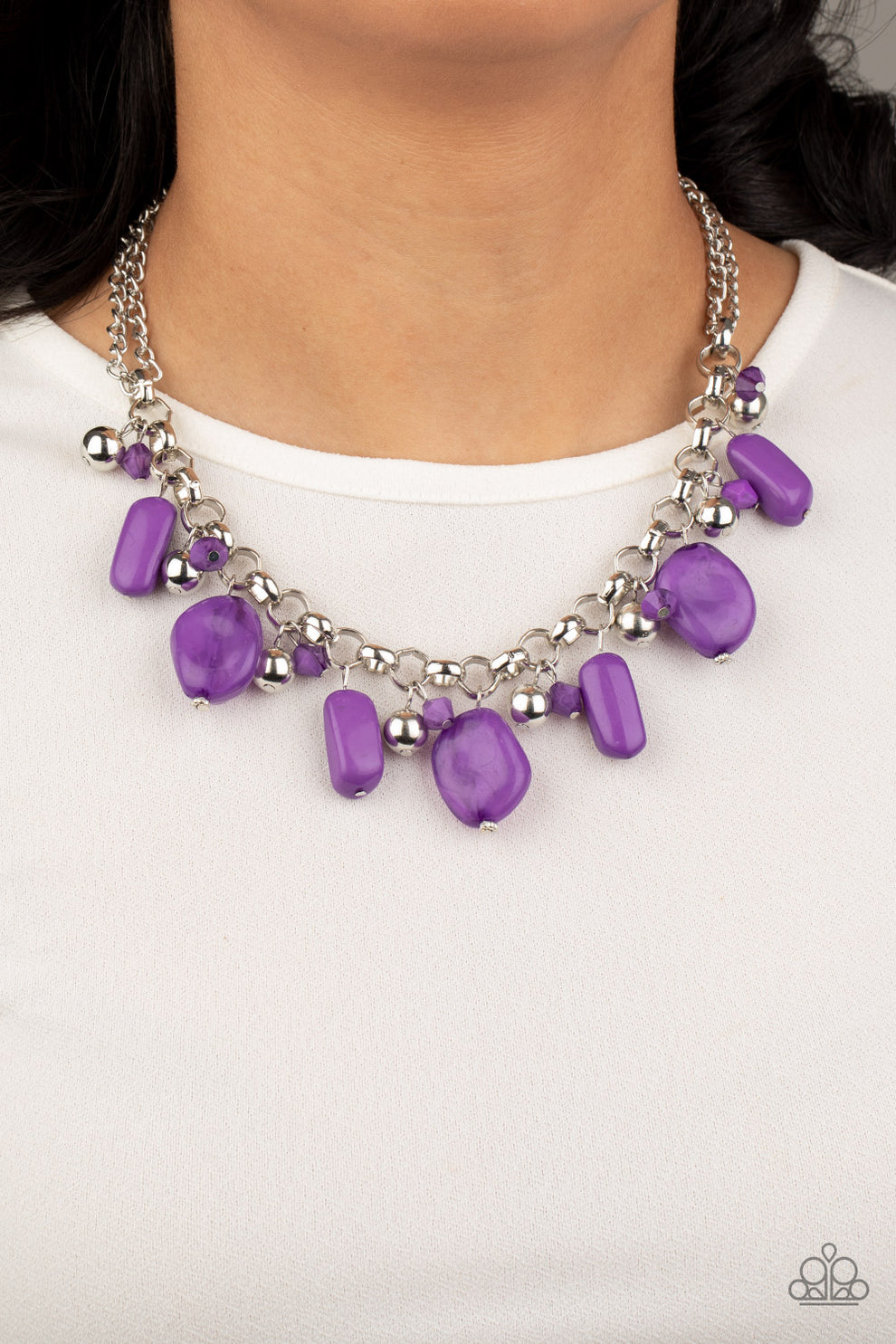 Grand Canyon Grotto - purple - Paparazzi necklace – JewelryBlingThing