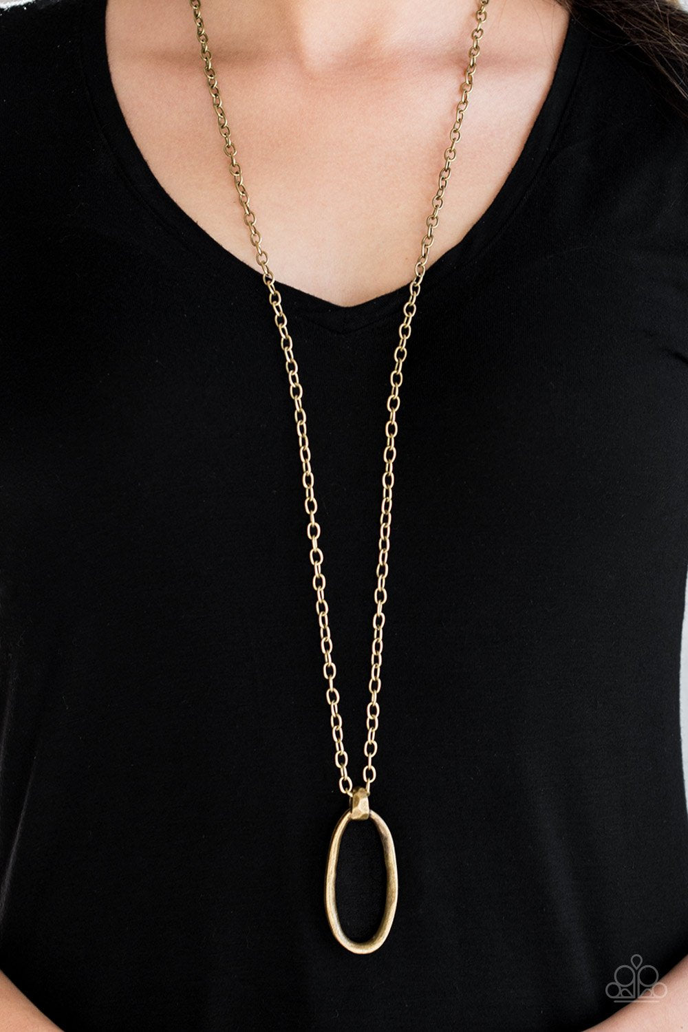 Grit Girl - brass - Paparazzi necklace – JewelryBlingThing