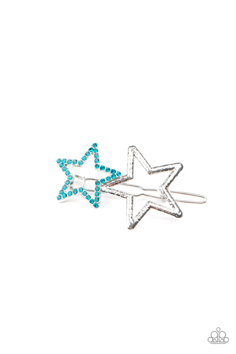 Lets Get This Party STAR-ted - blue - Paparazzi hair clip ...