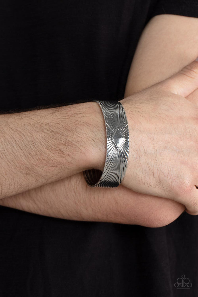 Magnate Mecca - silver - Paparazzi MENS bracelet – JewelryBlingThing