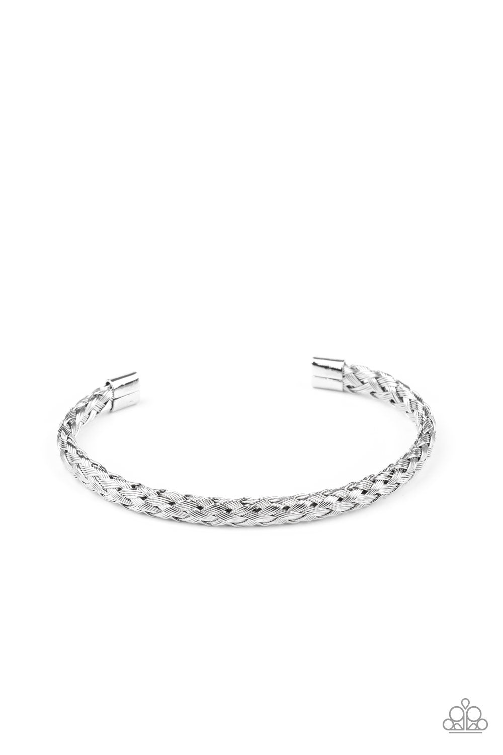 Metalhead Medley - silver - Paparazzi mens bracelet – JewelryBlingThing