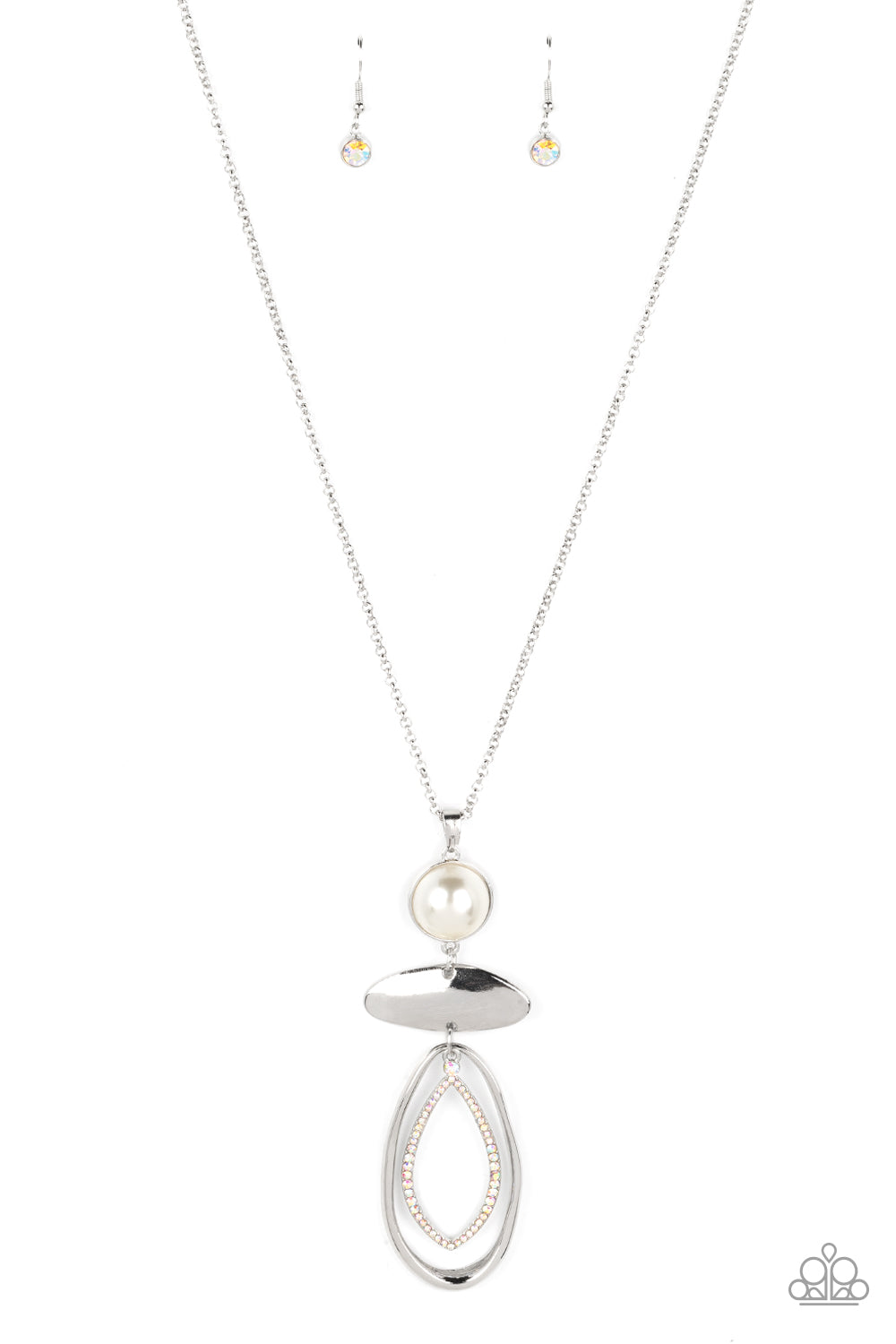 Modern Day Demure - white - Paparazzi necklace – JewelryBlingThing