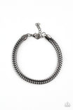 One-Two Knockout - black - Paparazzi mens bracelet – JewelryBlingThing