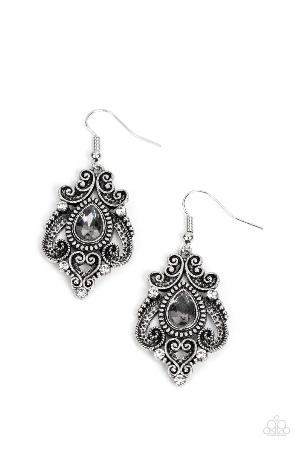 Palace Perfection - silver - Paparazzi earrings – JewelryBlingThing