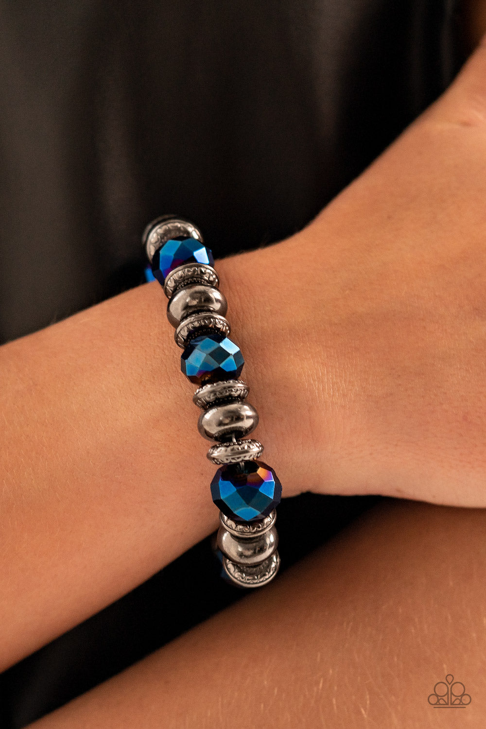 Power Pose - blue - Paparazzi bracelet – JewelryBlingThing