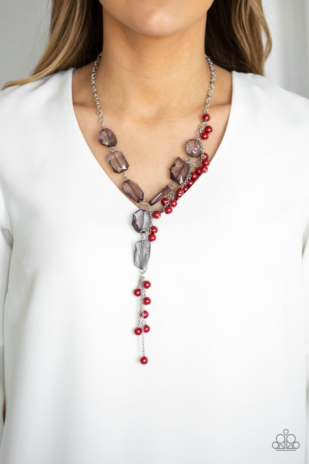 Prismatic Princess - red - Paparazzi necklace – JewelryBlingThing