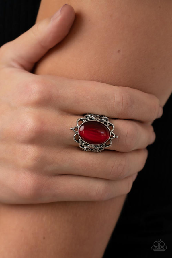 Radiantly Reminiscent - red - Paparazzi ring – JewelryBlingThing