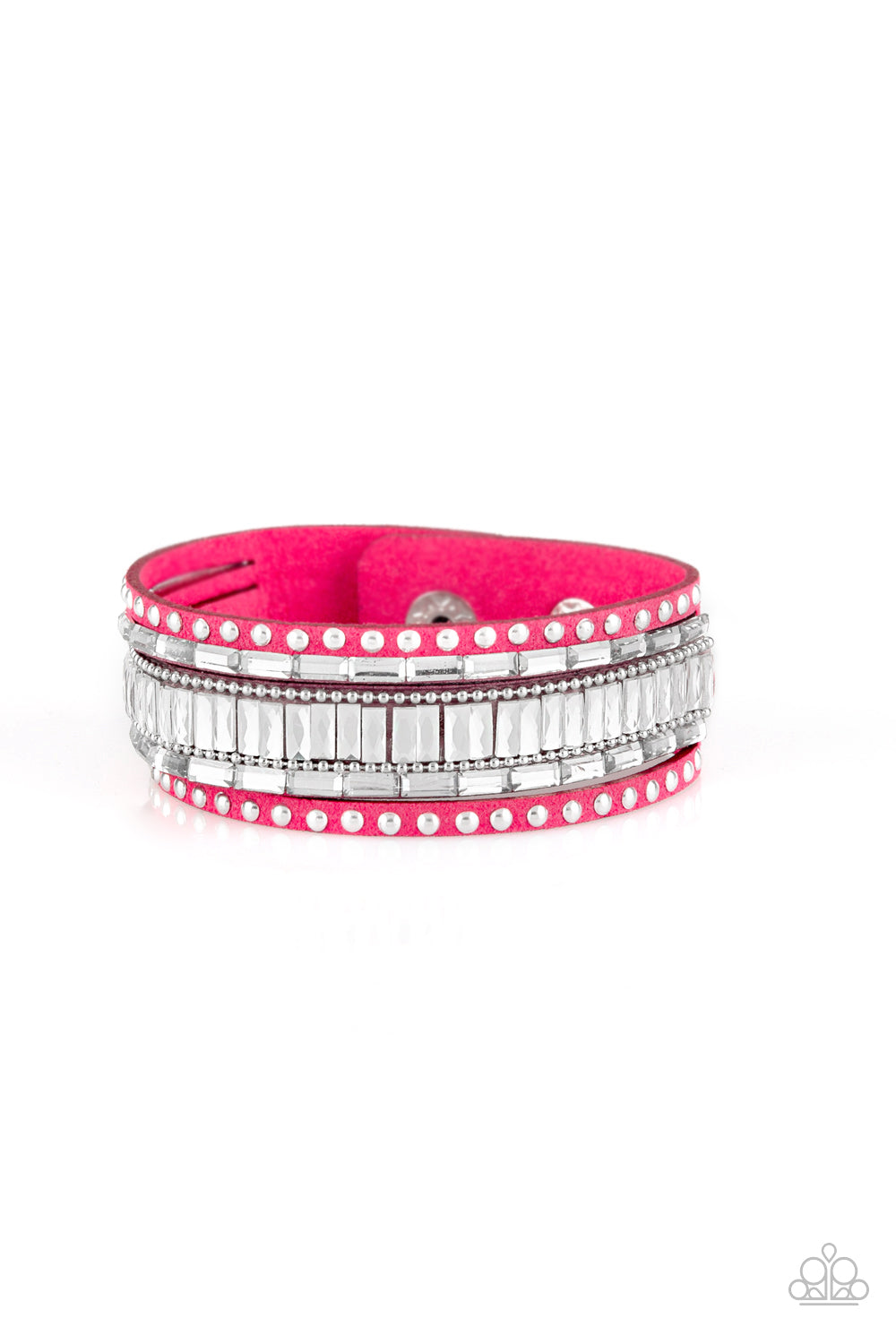 Rock Star Rocker - pink - Paparazzi bracelet – JewelryBlingThing