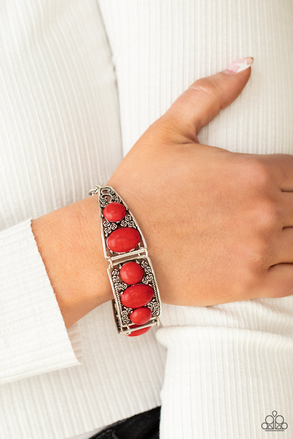 Southern Splendor - red - Paparazzi bracelet – JewelryBlingThing